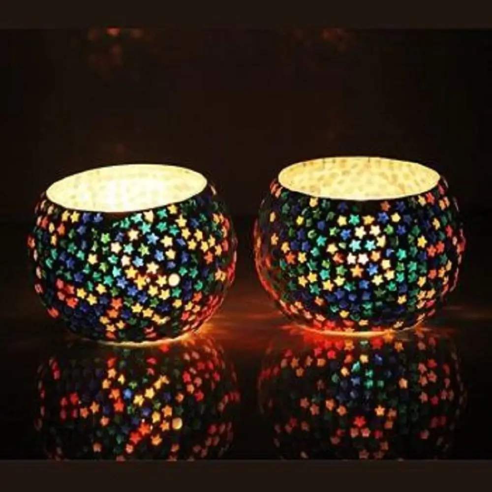 Durga Metallic Shadow Tea Light Holder - PujaSamagriWala
